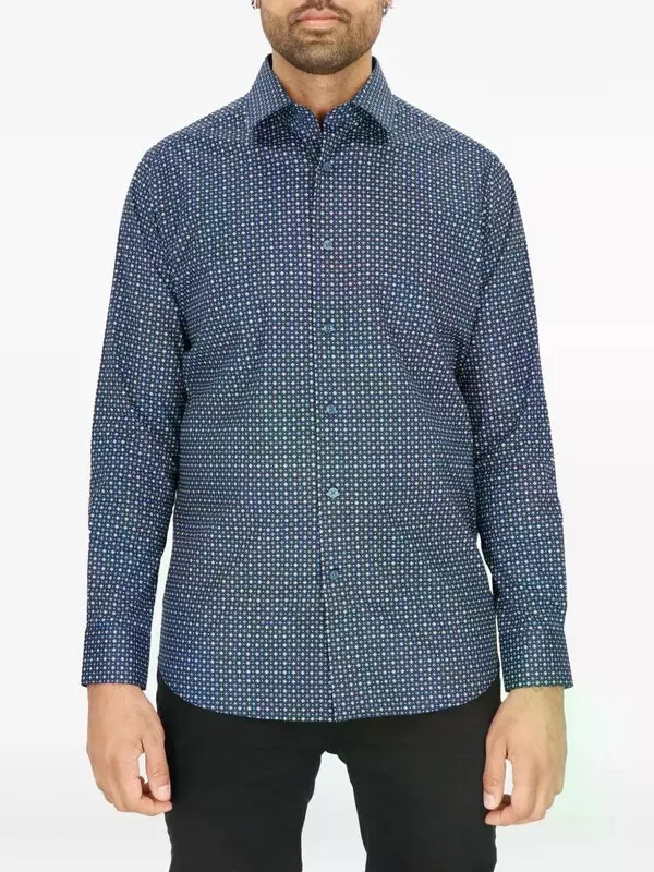 Scotch & Soda Geometric-print Shirt - Black