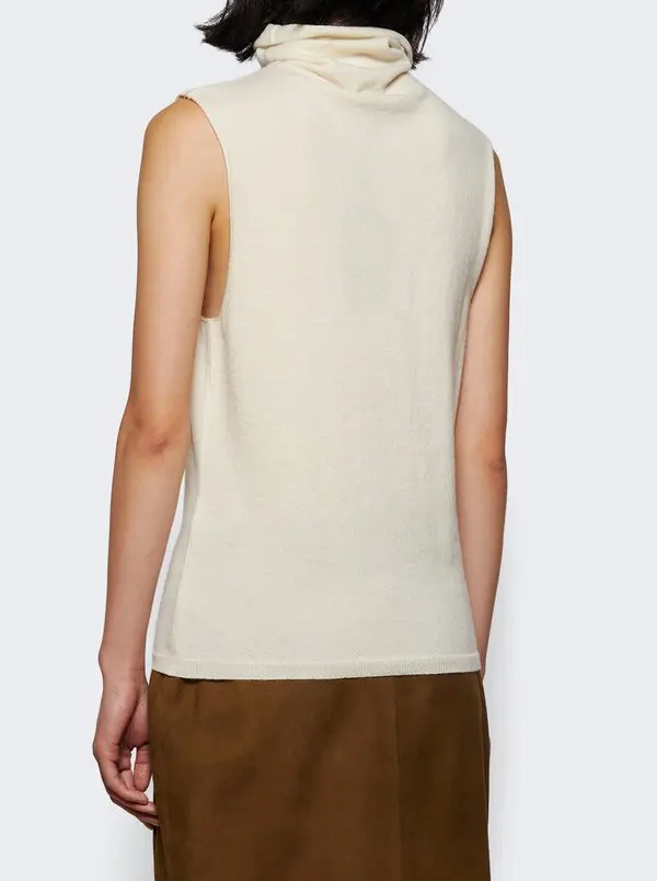 Zeynep Arçay X Camille Charriã¨re Cashmere Top - Off White