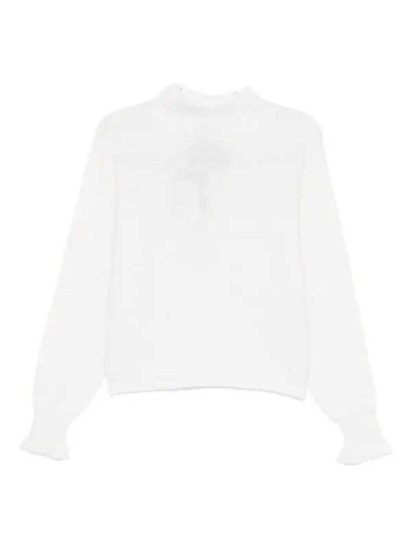 TWINSET Long Sleeve Mock Neck Sweater