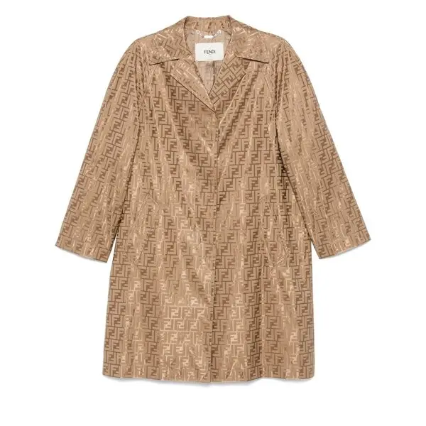 Fendi Ff-logo Print Coat