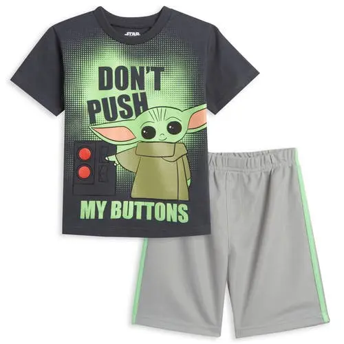 STAR WARS Baby Yoda The Mandalorian T-shirt & Mesh Shorts Set