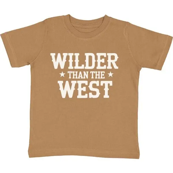 SWEET WINK Wilder Than The West Short Sleeve T-shirt - Mocha