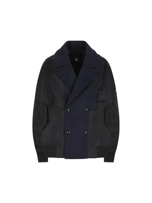 G-star Raw Double-breasted Jacket In Recycled Polyamide