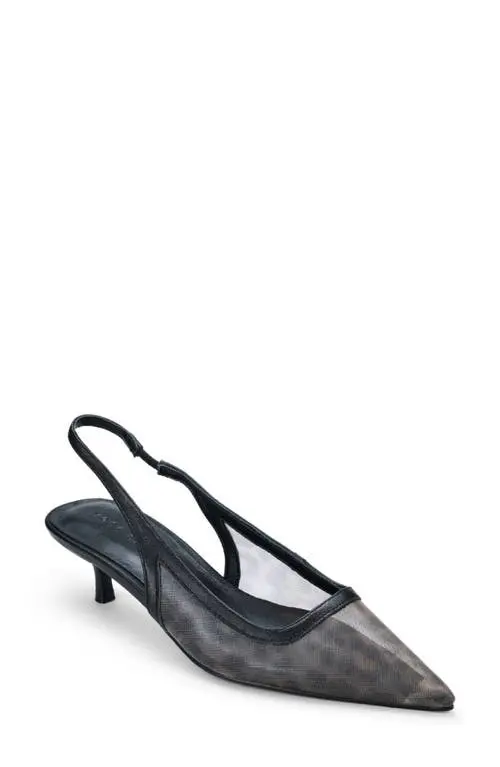 Yosi Samra Delilah Slingback Kitten Heel Pumps