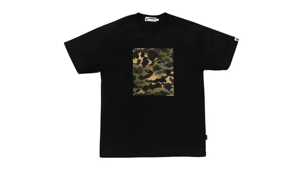 BAPE Mixed 1st Camo Legacy Tee Shirt - Black
