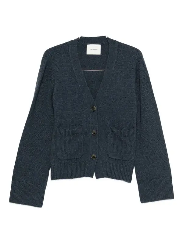 LISA YANG Danni Cashmere Cardigan - Blue