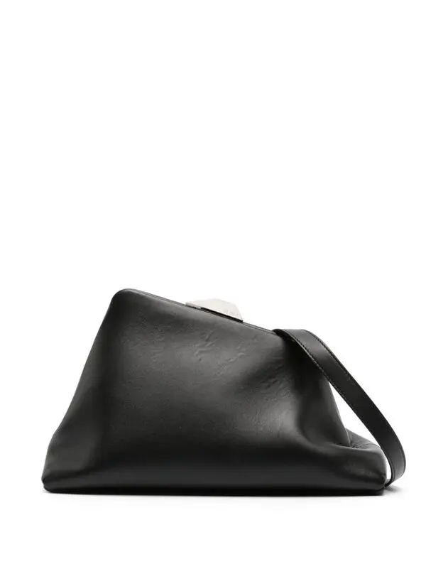 Attico Day Off Leather Shoulder Bag - Black