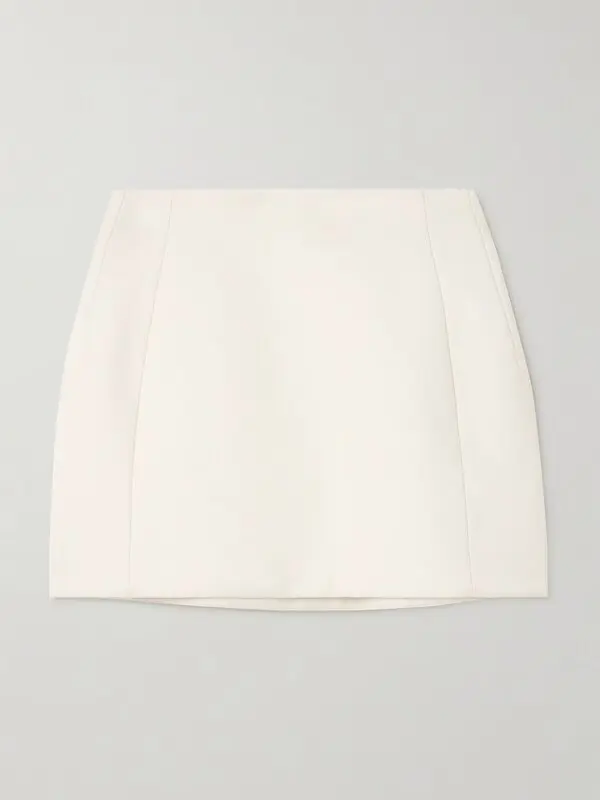 Wardrobe.NYC Rhw Twill Mini Skirt - Ivory