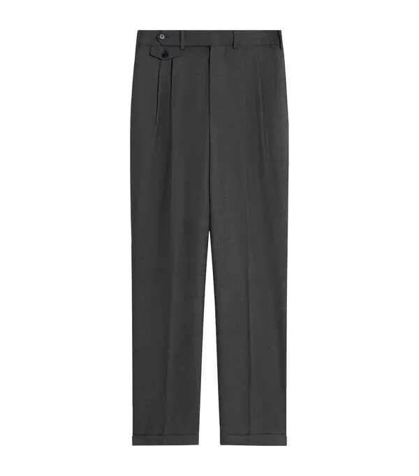 Dunhill Cashmere Double Pleated Trousers