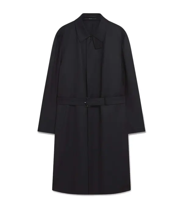 Dunhill Wool Super 180s Balmacaan Coat