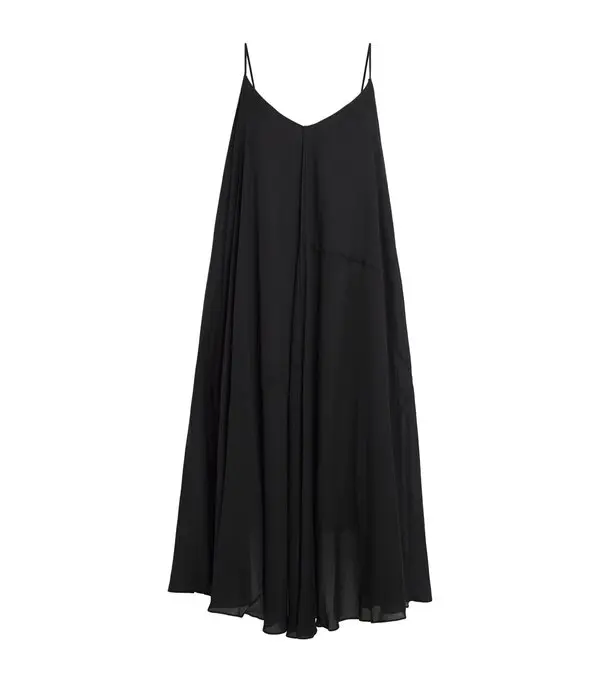 LAUREN MANOOGIAN Pojagi Scoop-neck Midi Dress