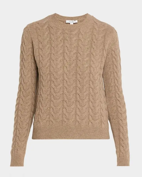 Max Mara Aramis Cashmere Fisherman Sweater - Camel