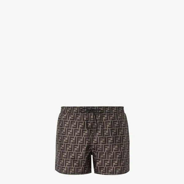 Fendi Swim Shorts - Brown