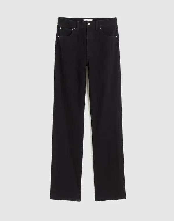 Madewell Longline Straight Jean - Black Frost