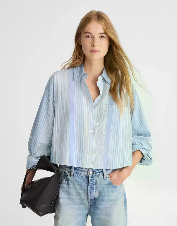 Madewell Curve-hem Poplin Shirt
