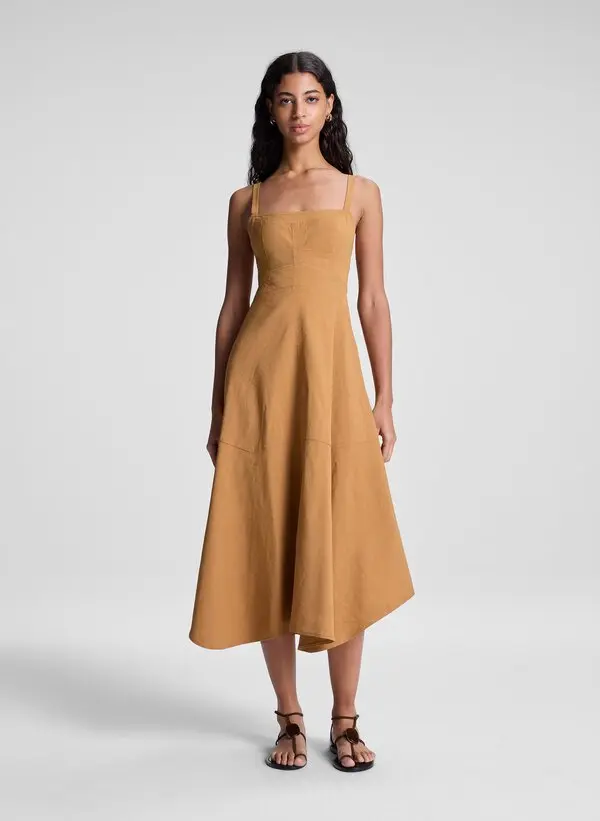 A.L.C. Harlow Linen Midi Dress