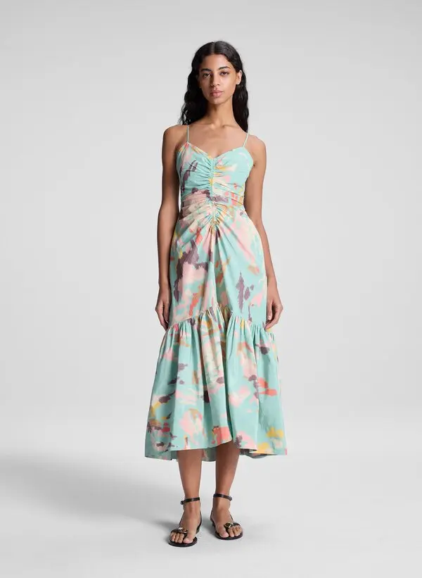 A.L.C. Lindsey Printed Strappy Midi Dress