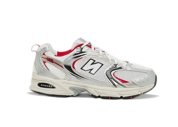 NEW BALANCE 530 Athletic Sneakers - White/grey/red