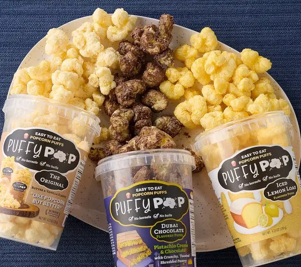 PUFFY POP 4oz Tubs Sweet & Salty Puffed Corn