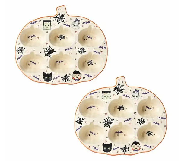 TEMP-TATIONS As Is Nostalgic Set Of 2 Pumpkinmuffin Pans