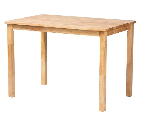 BAXTON STUDIO Eveline Natural Brown Wood 43' Di Ning Table