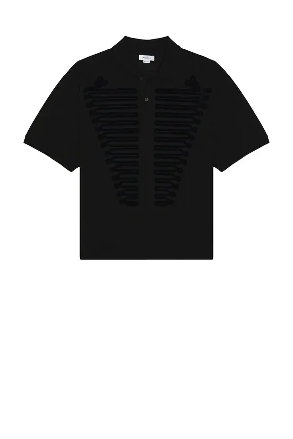 Alexander McQueen Frogging Print Polo
