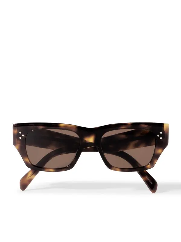 Celine D-frame Acetate Sunglasses - Tortoiseshell