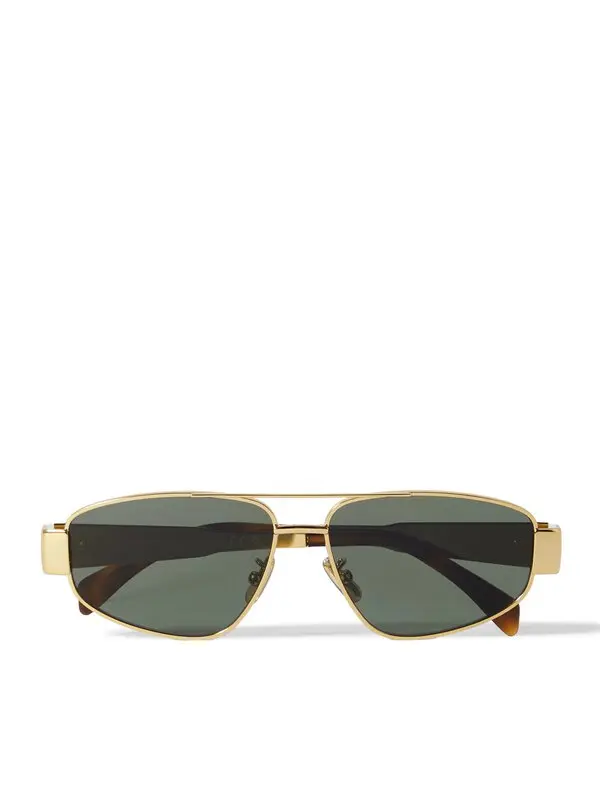 Celine Triomphe Metal 03 D-frame Sunglasses