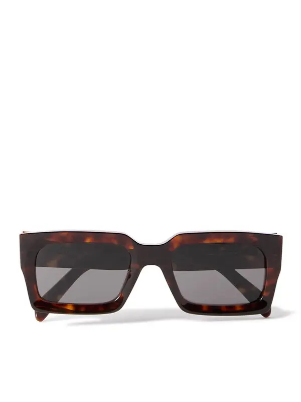 Celine Rectangular-frame Acetate Sunglasses - Tortoiseshell