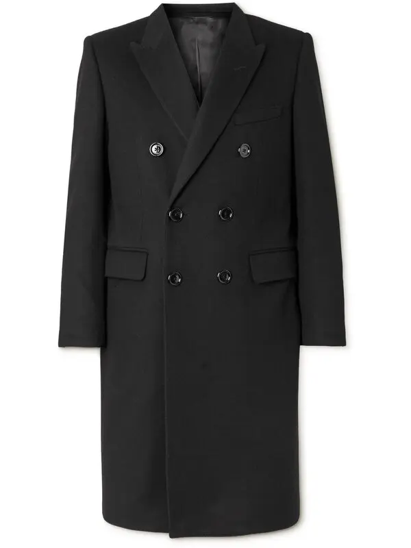 Celine Slim-fit Double-breasted Wool Coat