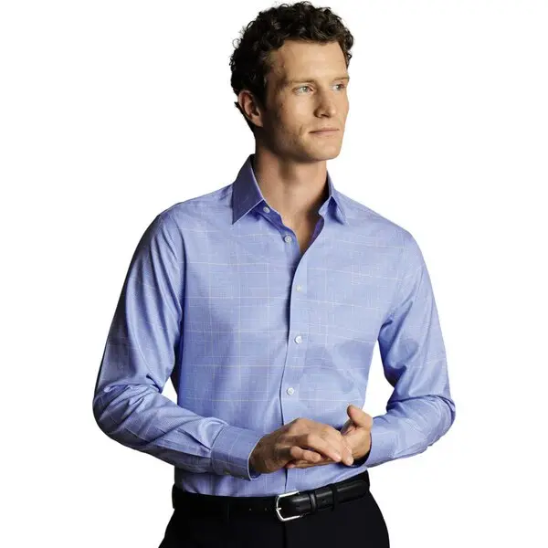 CHARLES TYRWHITT Non-iron Prince Of Wales Check Shirt