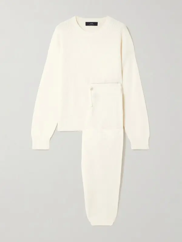 Arch4 Cashmere Sweater And Track Pants Set