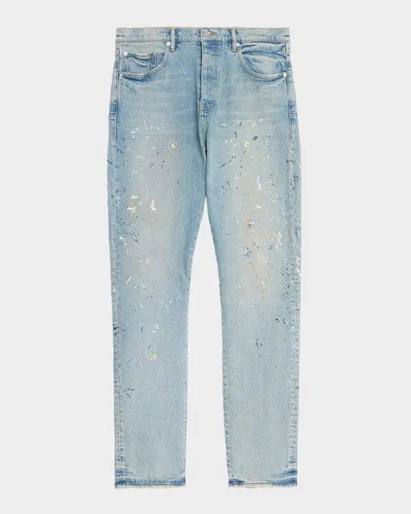 PURPLE BRAND P005 Sequin Splatter Paint Jeans