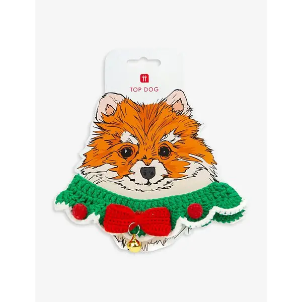 SELFRIDGES EDIT Talking Tables Christmas Crochet Dog Collar
