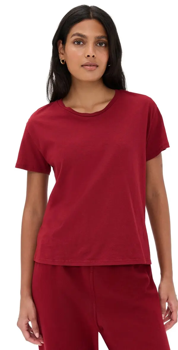 PERFECTWHITETEE Harley Cotton Boxy Tee - Maple