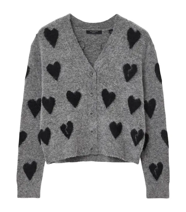 All Saints Amora Knit Cardigan - Grey
