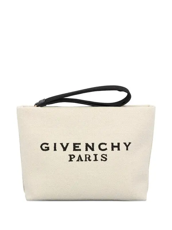 Givenchy Canvas Pouch - Beige