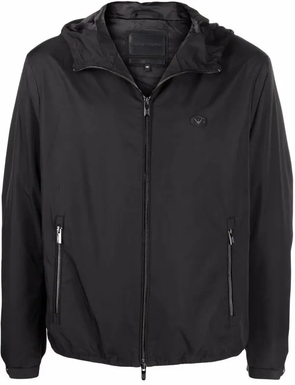 Emporio Armani Nylon Blouson Jacket - Black