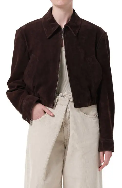 AGOLDE X Shoreditch Ski Club Nahla Suede Jacket