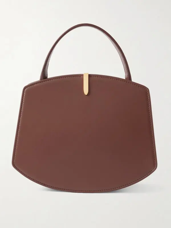 Savette Florence Mini Embellished Leather Tote - Brown