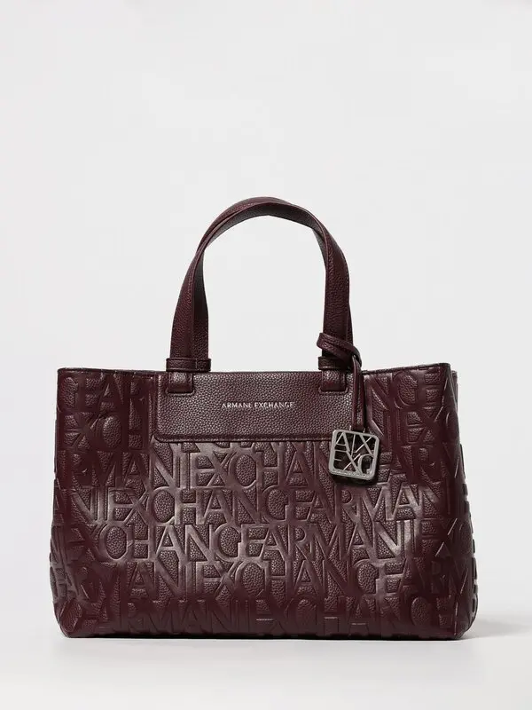 Armani Exchange Tote Bag - Burgundy