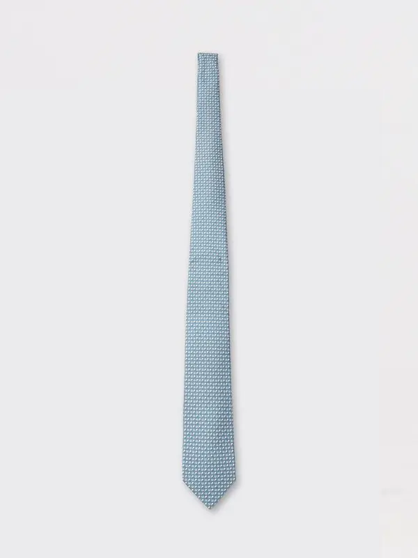 FERRAGAMO Neck Tie - Gnawed Blue