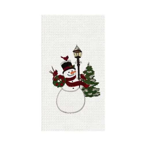 C&F HOME Snowman & Cardinals Towel