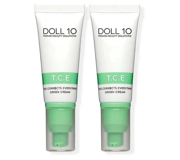 DOLL 10 Tce Green Cream Complexion Corrector Duo