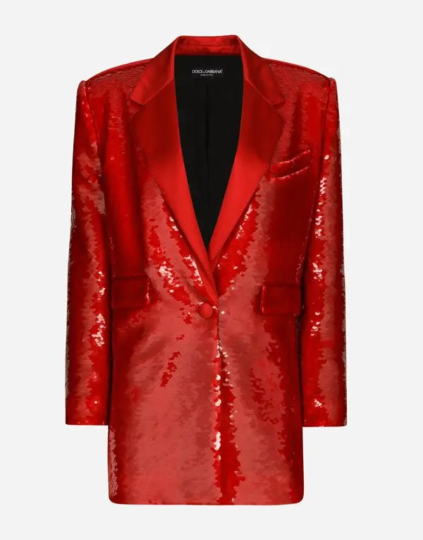 Dolce & Gabbana Sequined Single-breasted Jacket