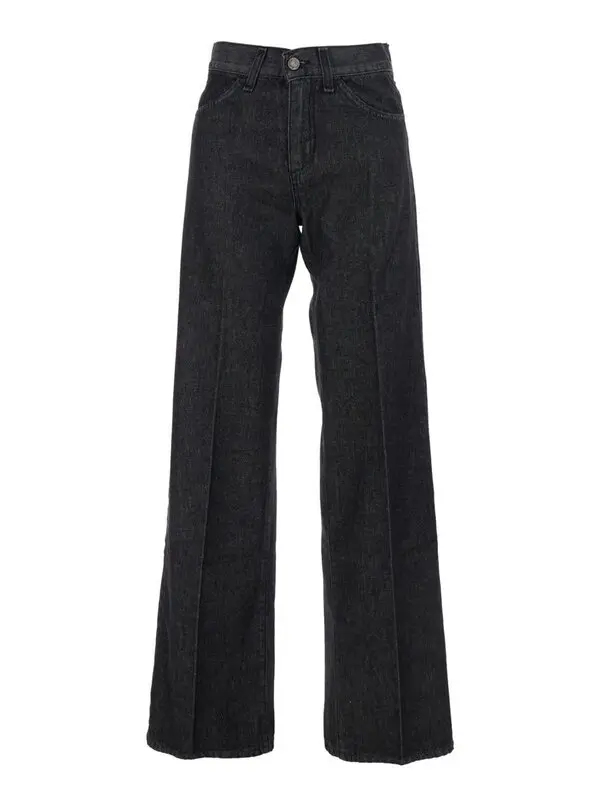 MERCI Denim Jeans With Logo Patch