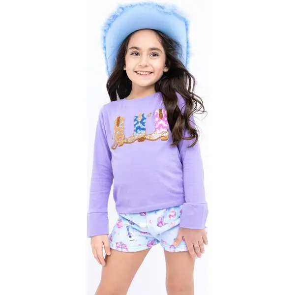 PREPPY GOOSE Plush Wild West Loungewear Shorts