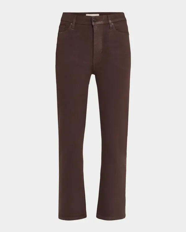 FRAME Le Sleek Straight Jeans - Truffle Coated