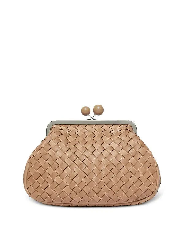 Max Mara Medium Woven Leather Pasticcino Bag