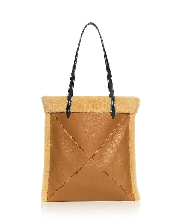 3.1 Phillip Lim Slim Leather And Shearling Tote